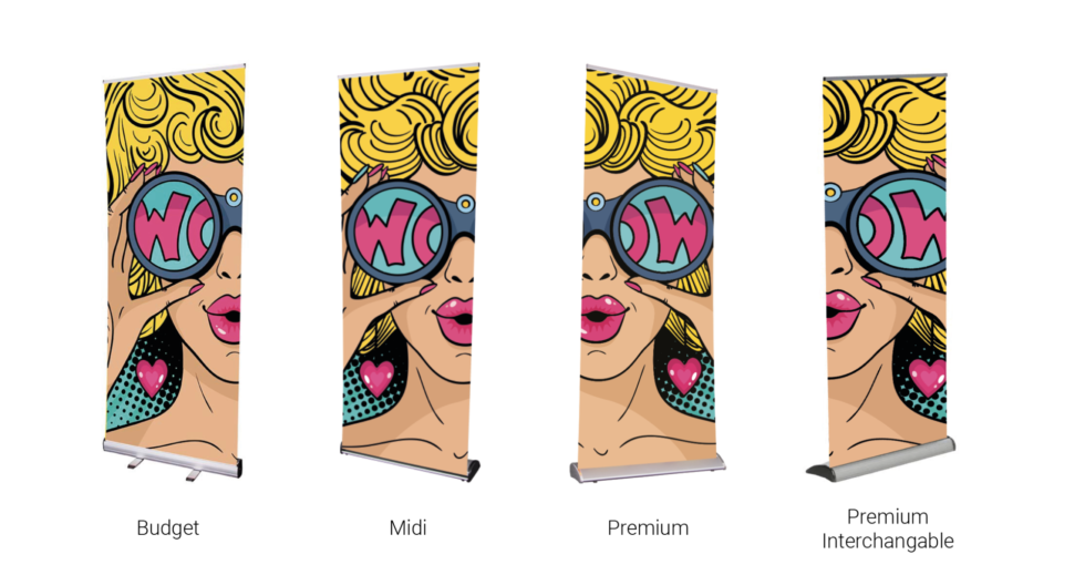 An overview of our Beautiful range of Roll Up Banners | Simply ...